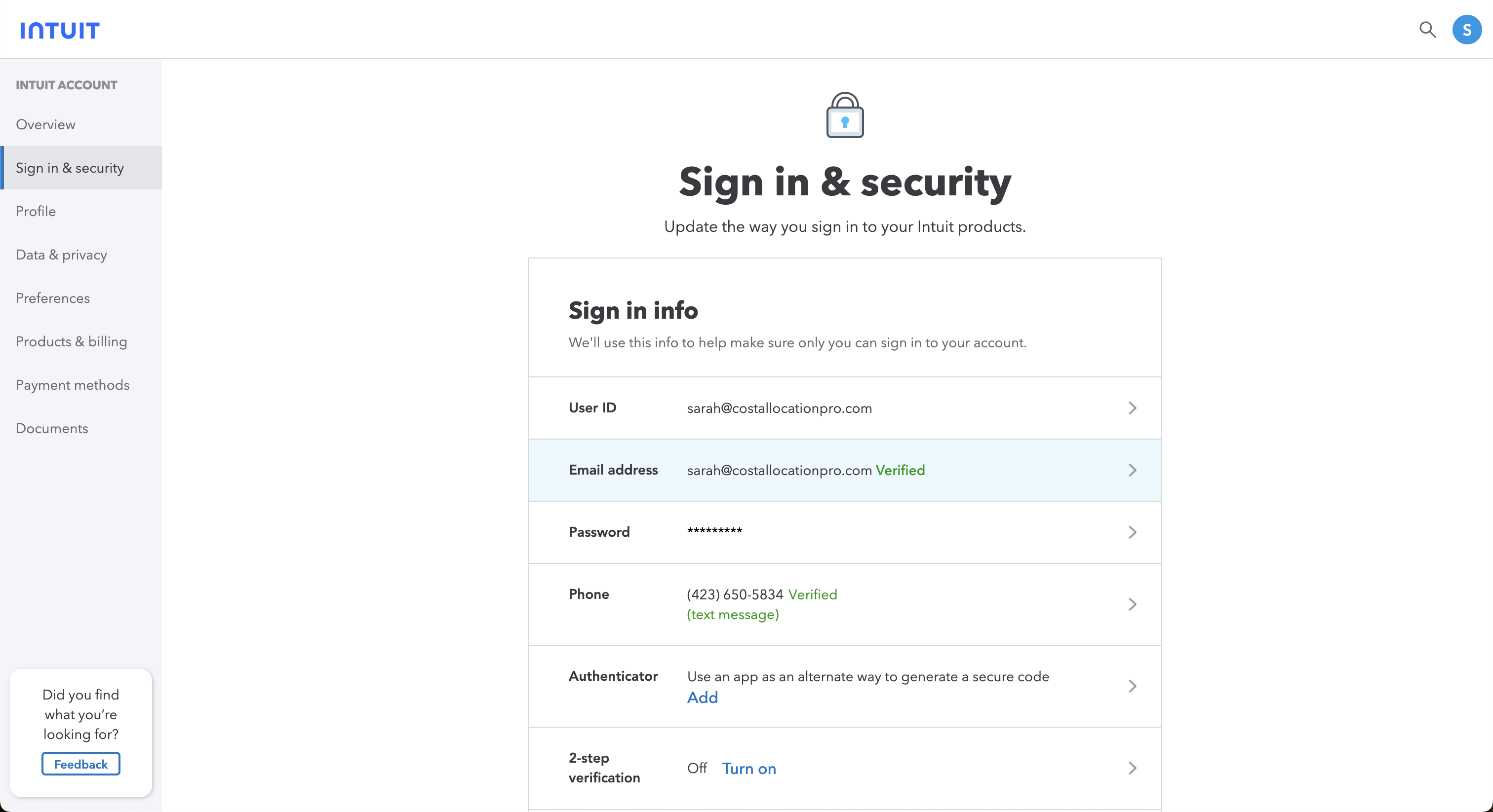 Quickbooks email is not verified | CostAllocation Pro Knowledge Base